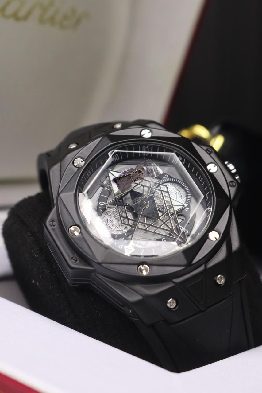 HB watch Skeleton deal with Silicon Strap – GOOD LUCK WATCHES